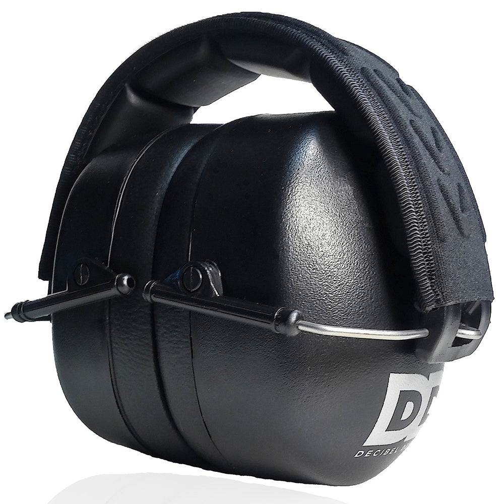 Decibel Defense - The #1 Safety Earmuffs - Black
